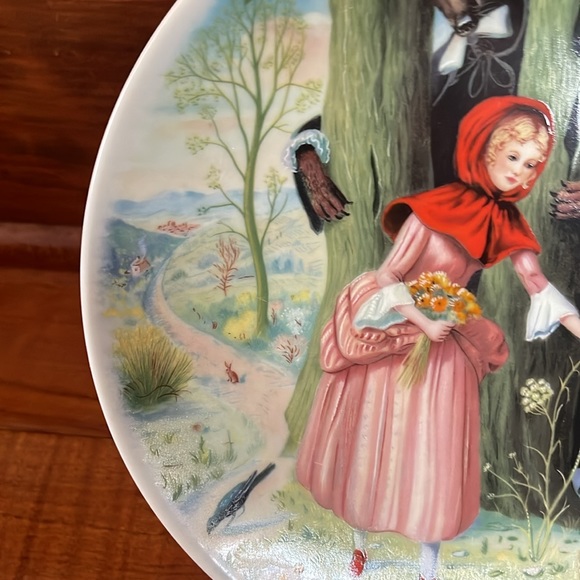Limoges | Art | Vintage Limoges Little Red Riding Hood Display Plate ...